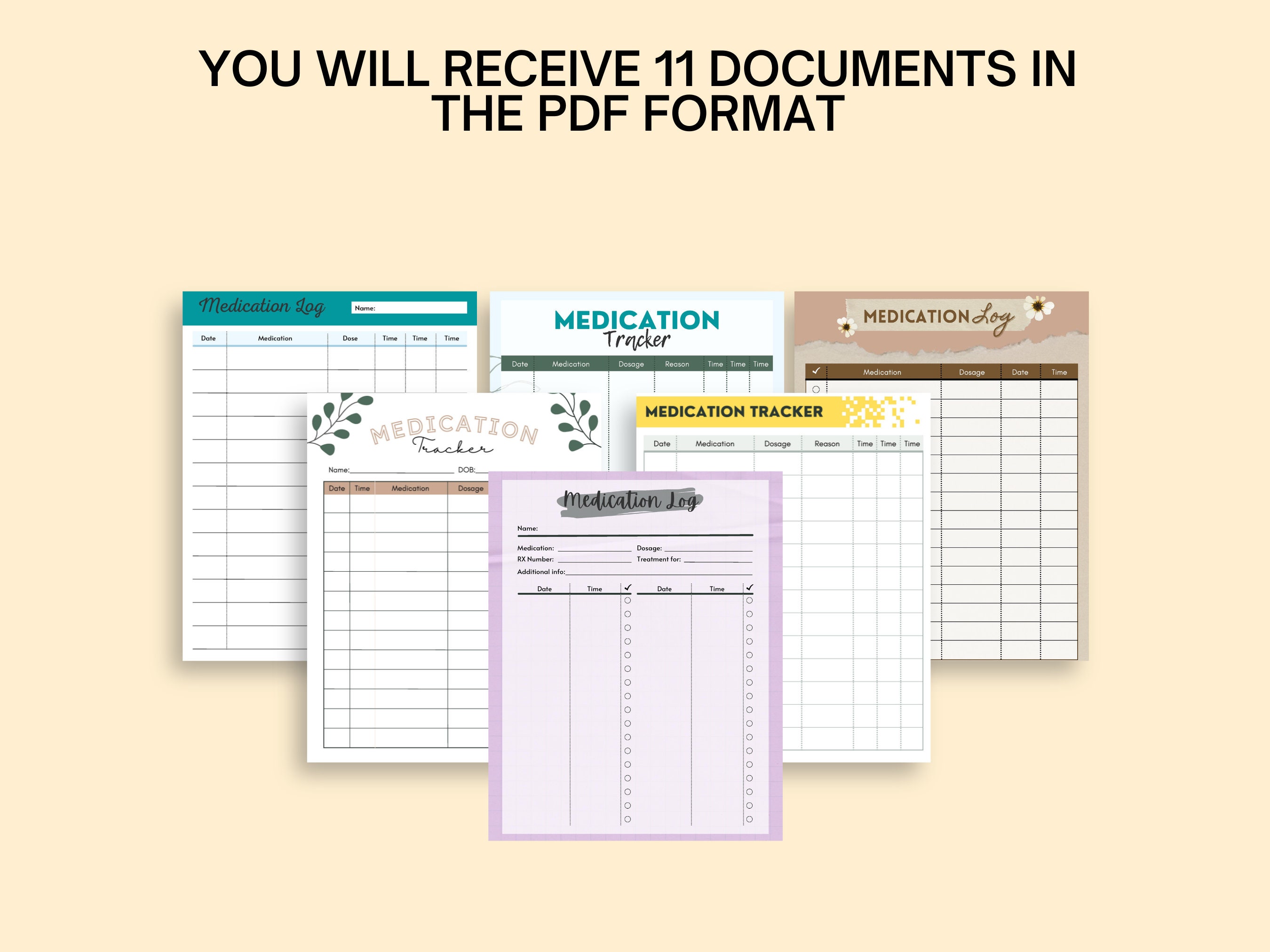 Medication Tracker Printable | Monthly Medication Tracker | Medicine ...