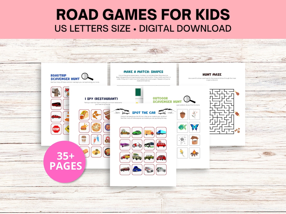 Road Trip Games Bundle | Great Games for Kids and Adults | This or That ...