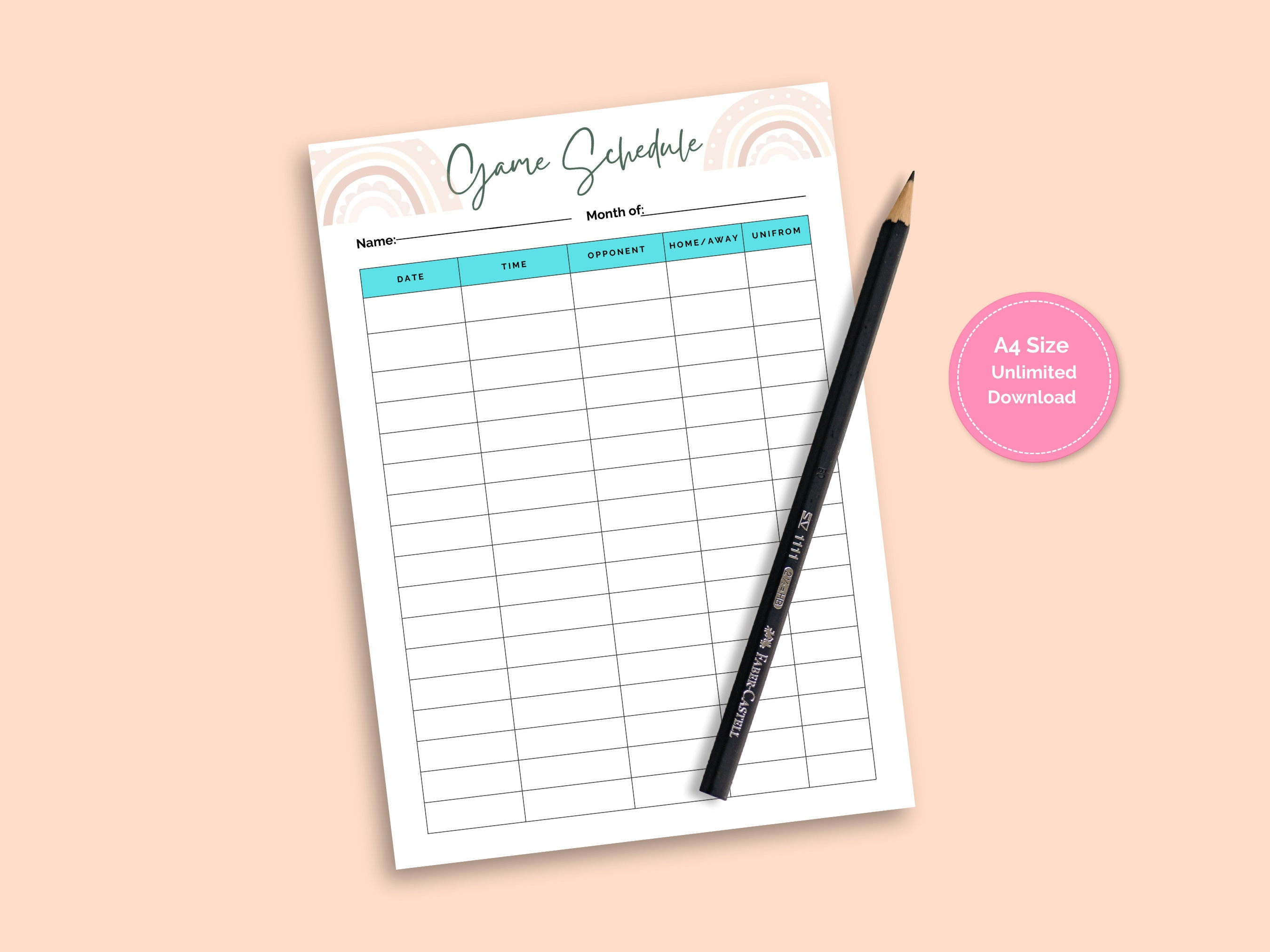 Sports Planner for Kids Team Mom Planner Kids Activities Planner Kids ...