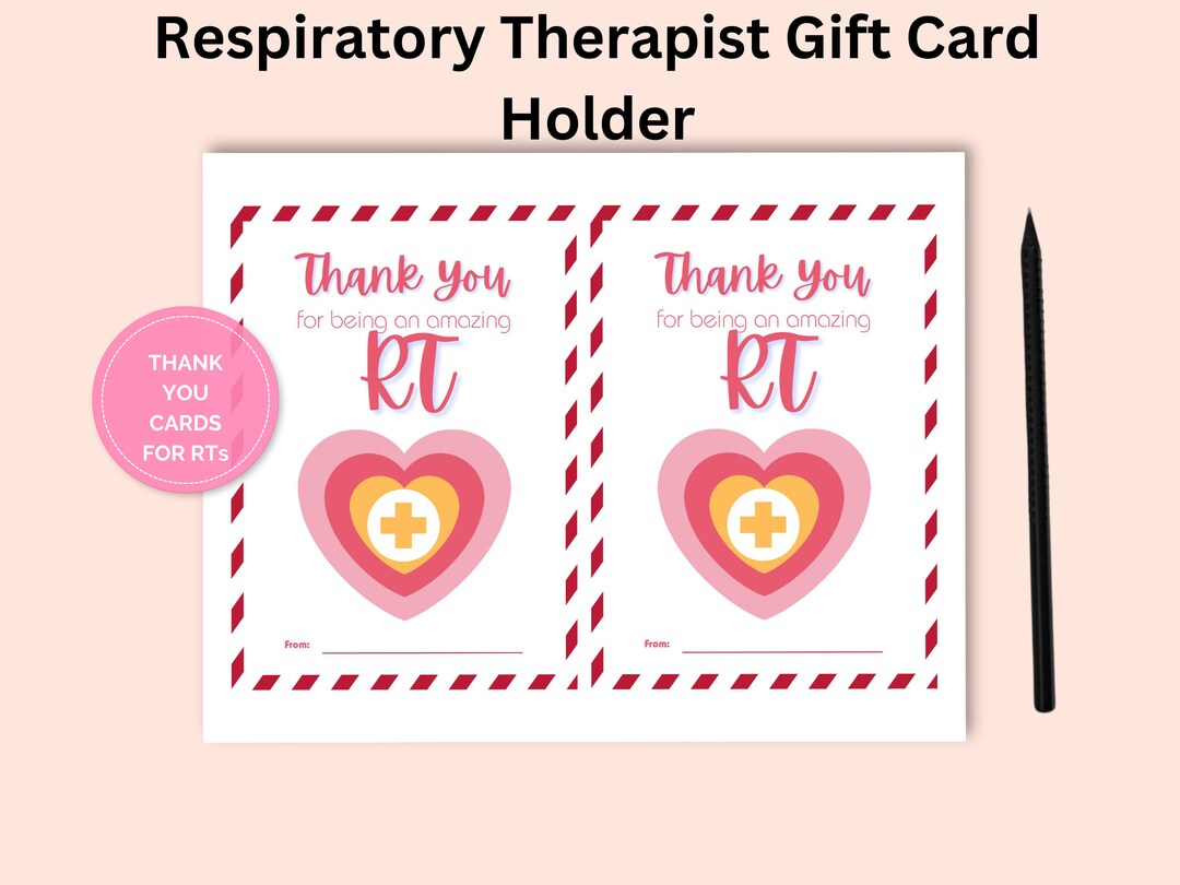 Printable Thank You Card Rts Appreciation Gift Card Holder - Etsy