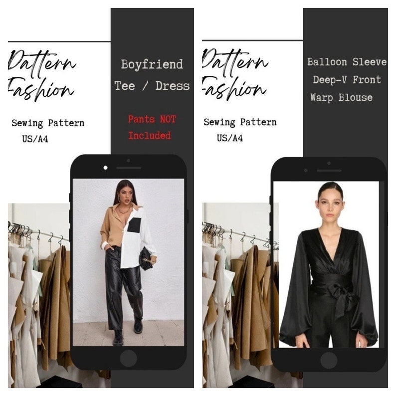 Pattern Bundle Tops PDF Sewing Pattern - Etsy