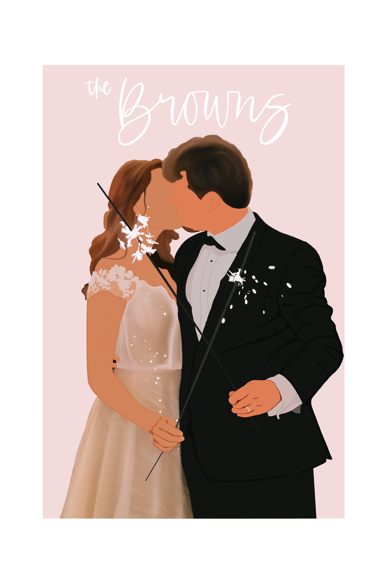Custom Digital Portraits, Wedding Digital Portraits, Digital Download ...