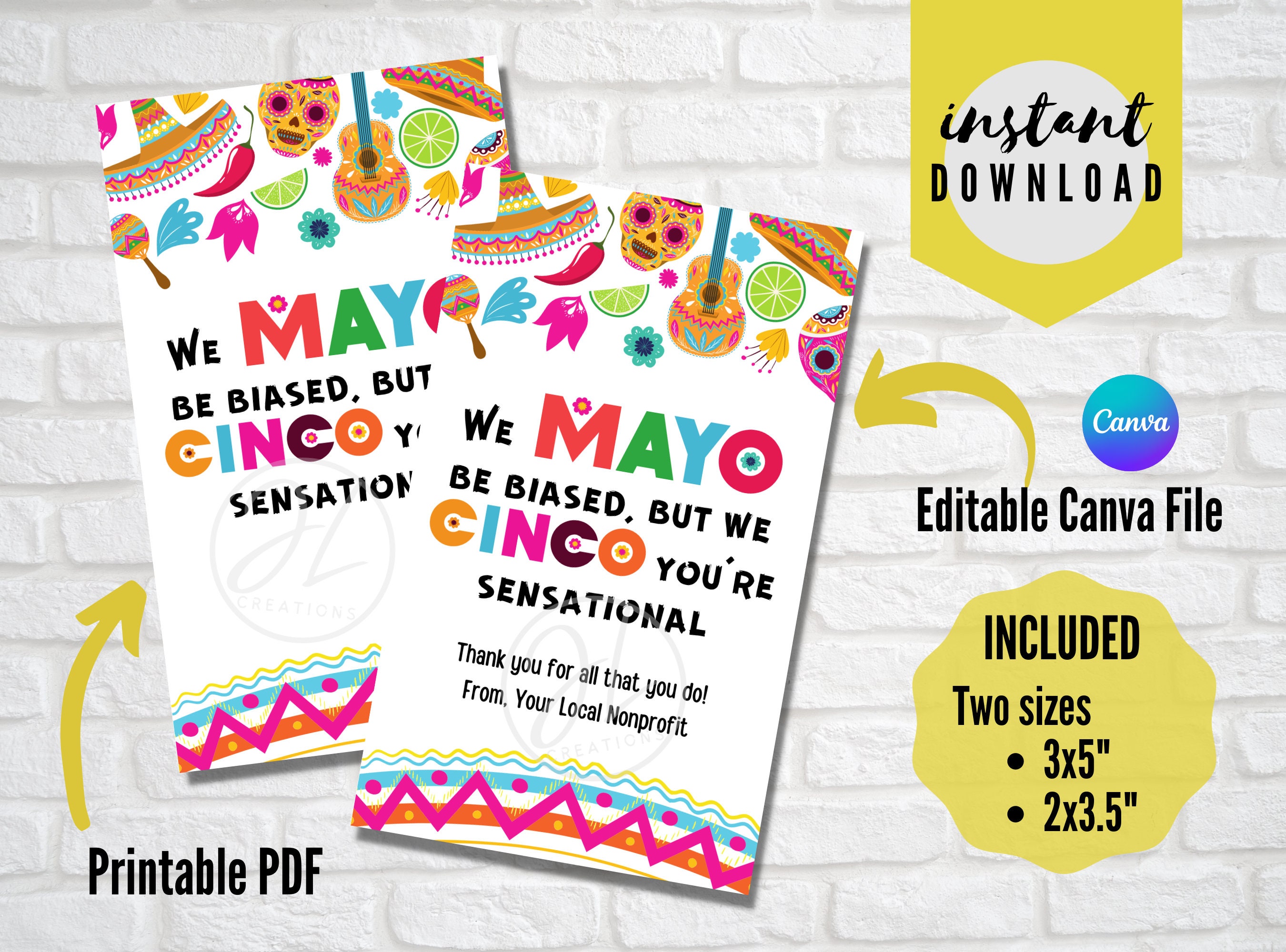 Appreciation Gift Tag, We Mayo Be Biased but We Cinco Your Sensational ...