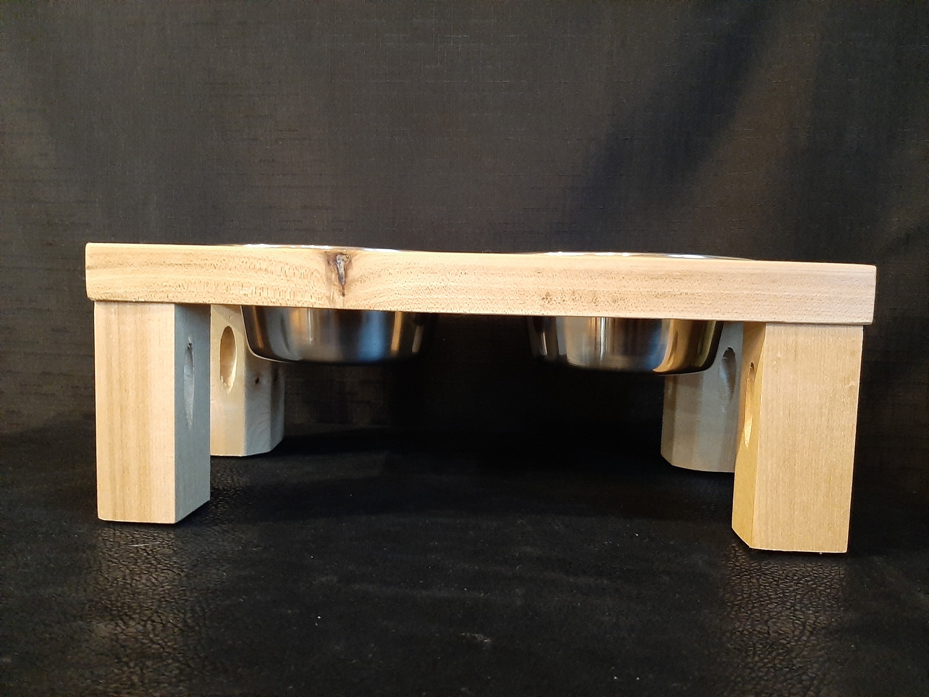 Maple Dog Dish Holder - Etsy
