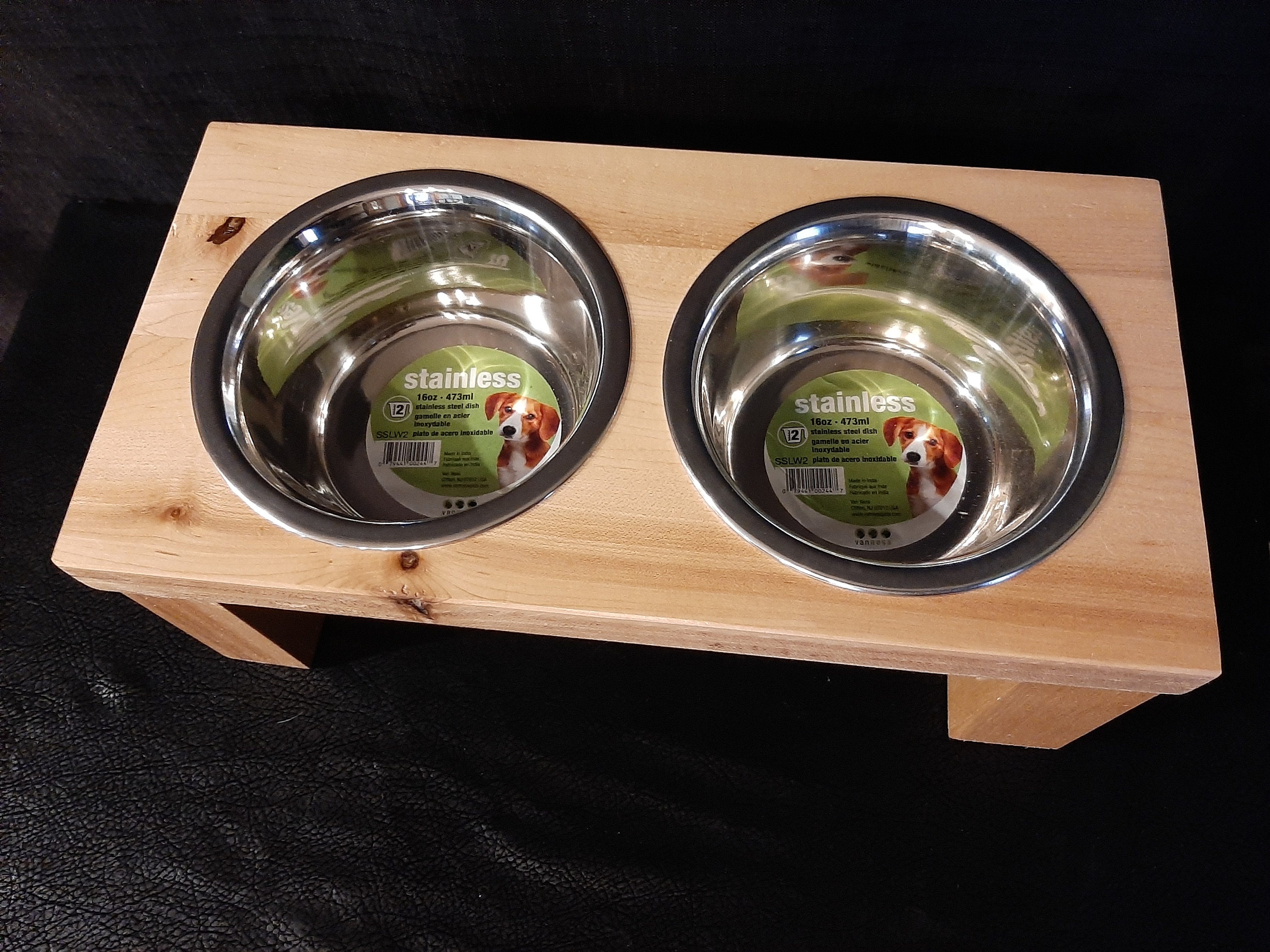 Maple Dog Dish Holder - Etsy