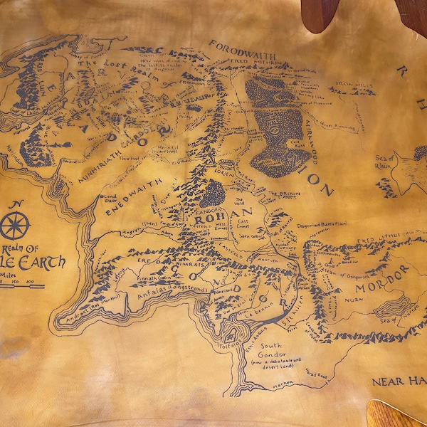 Middle Earth Map - Etsy