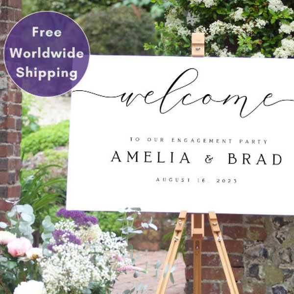Engagement Party Sign Foam Board - Etsy
