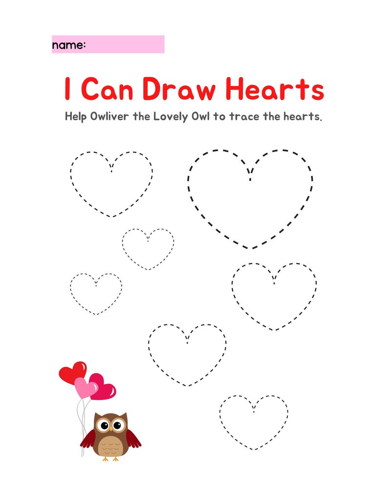 Valentine's Day Worksheets - Etsy