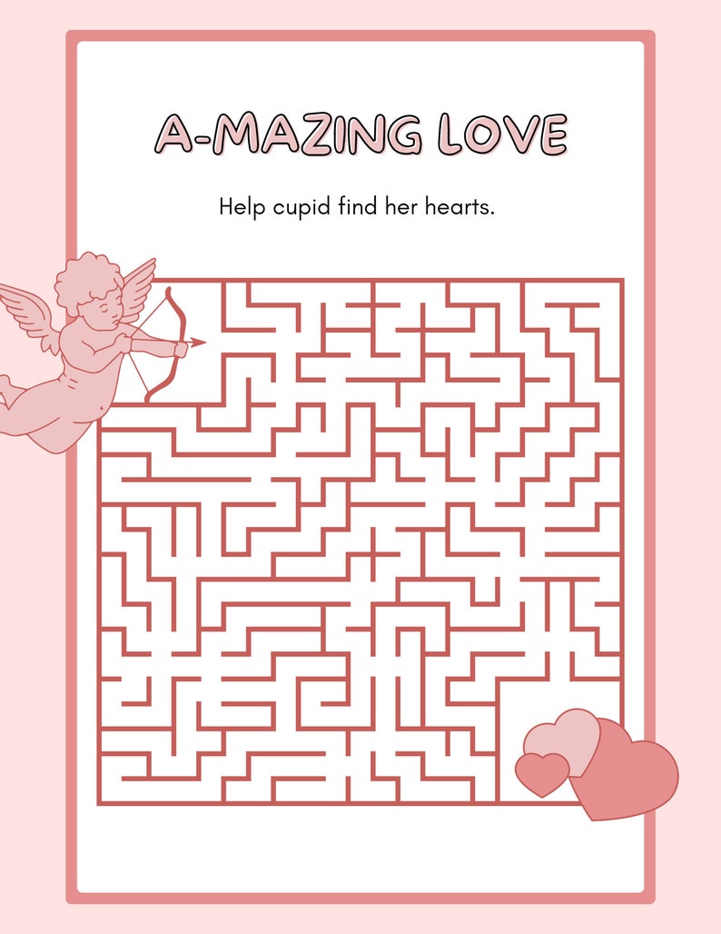 Valentine's Day Worksheets - Etsy