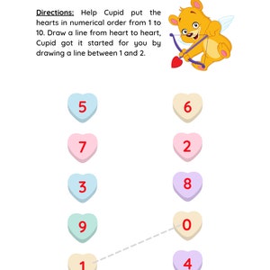 Valentine's Day Worksheets - Etsy