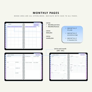 Undated Digital Planner, Goodnotes Planner, Notability Planner, Xodo ...