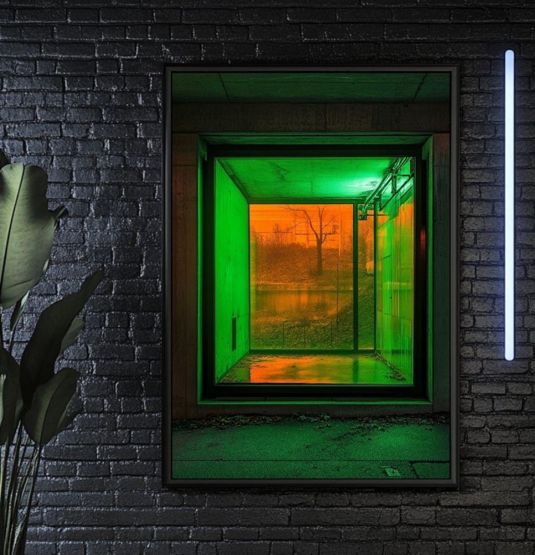 Liminal Spaces Poster Art Neon Noir Street Photography - Etsy