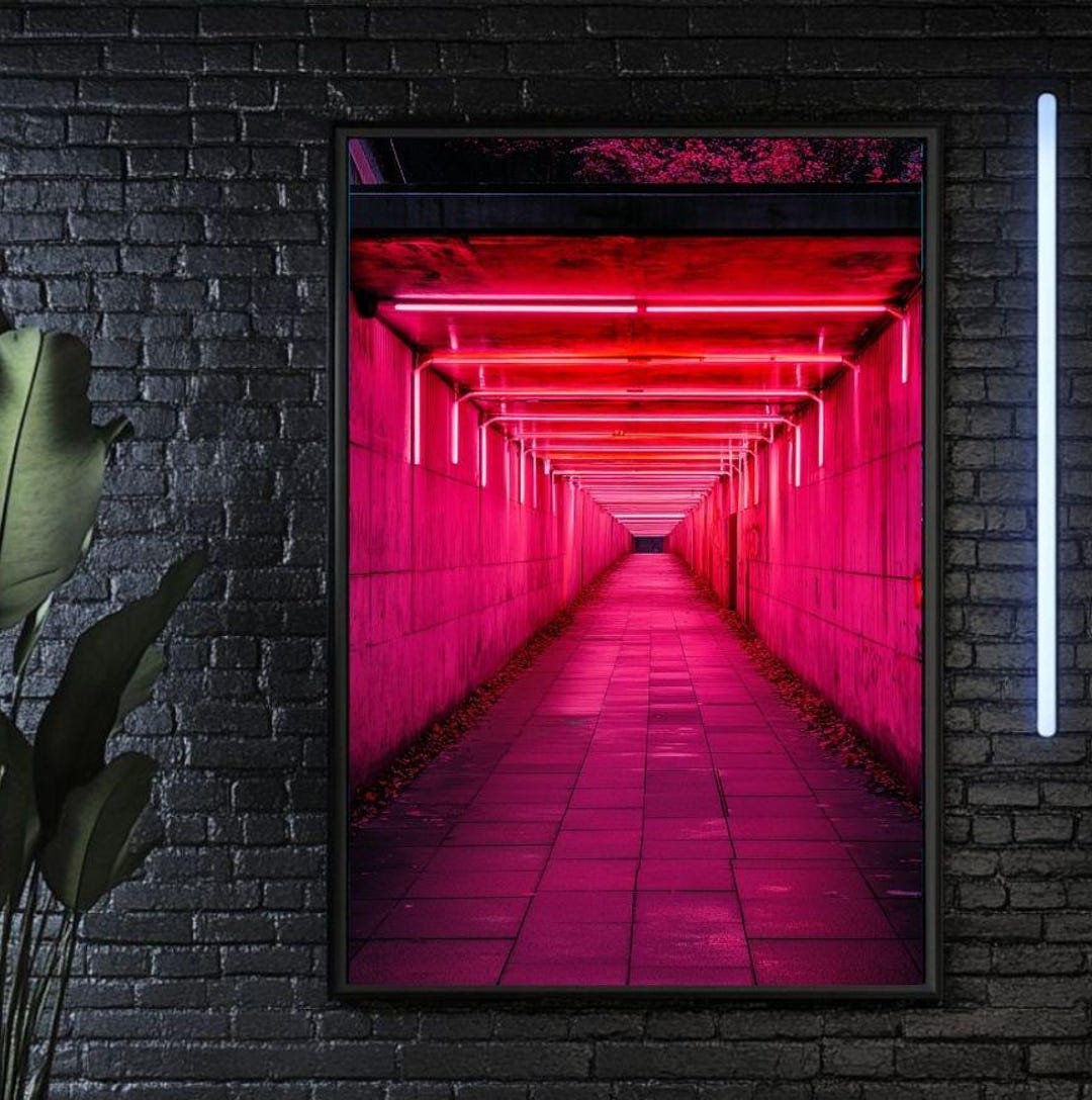 Liminal Spaces Poster Art Neon Noir Street Photography - Etsy