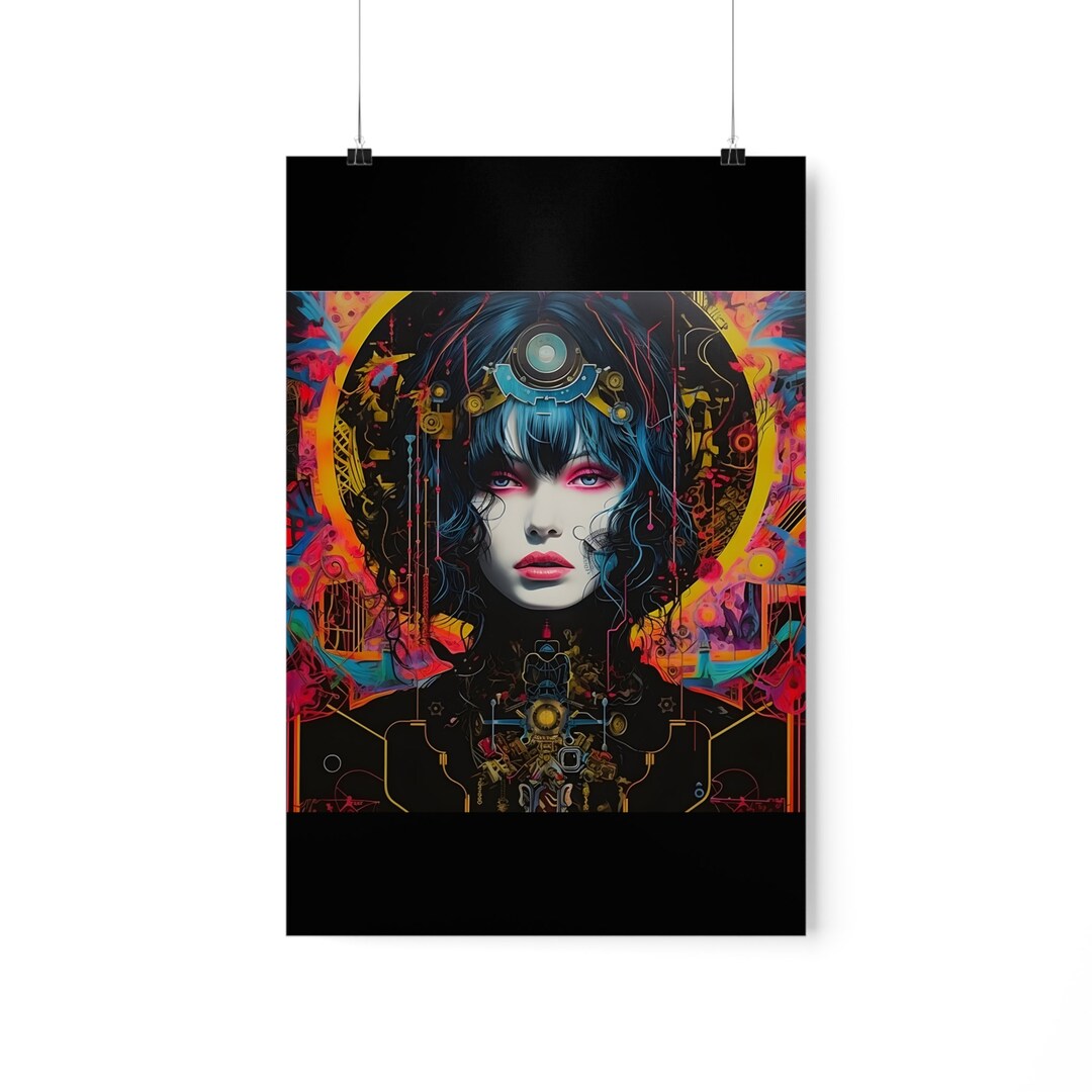 Cyberpunk Poster Art 70s Retro Scifi Wall Art Cyberpunk - Etsy
