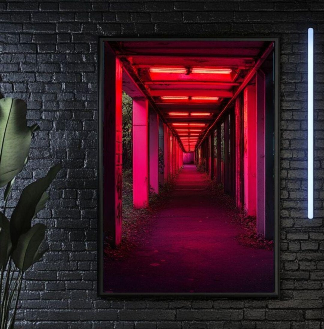 Liminal Spaces Poster Art Neon Noir Street Photography - Etsy