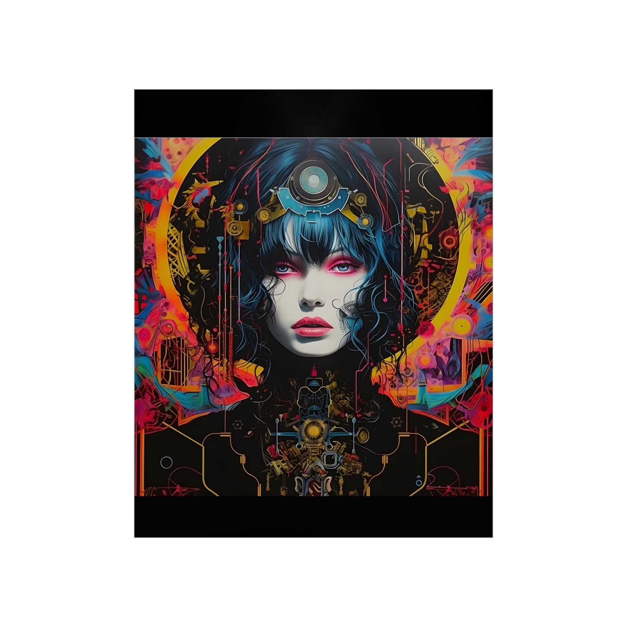 Cyberpunk Poster Art 70s Retro Scifi Wall Art Cyberpunk - Etsy