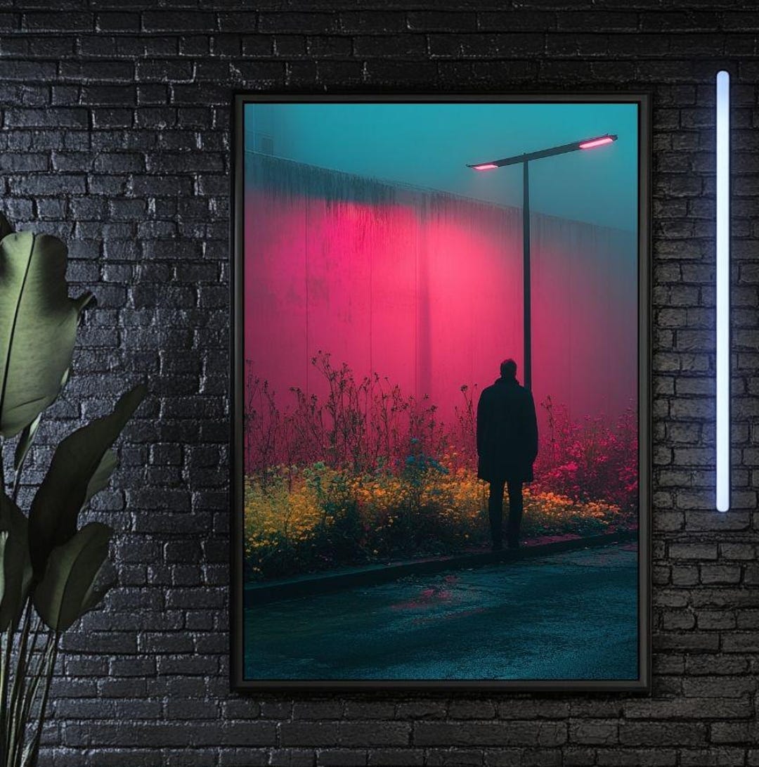 Liminal Spaces Poster Art Neon Noir Street Photography - Etsy