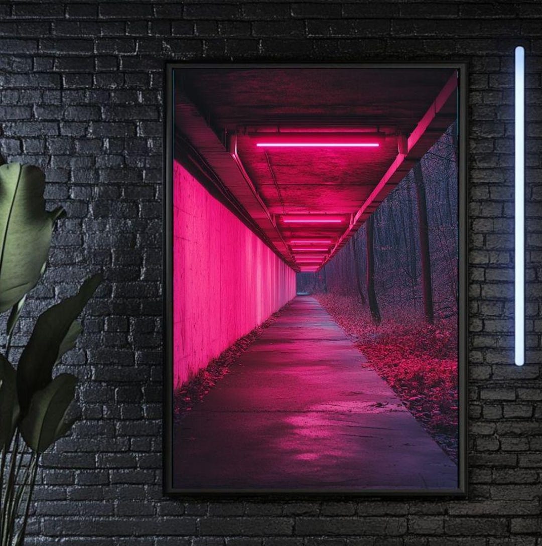 Liminal Spaces Poster Art Neon Noir Street Photography - Etsy UK