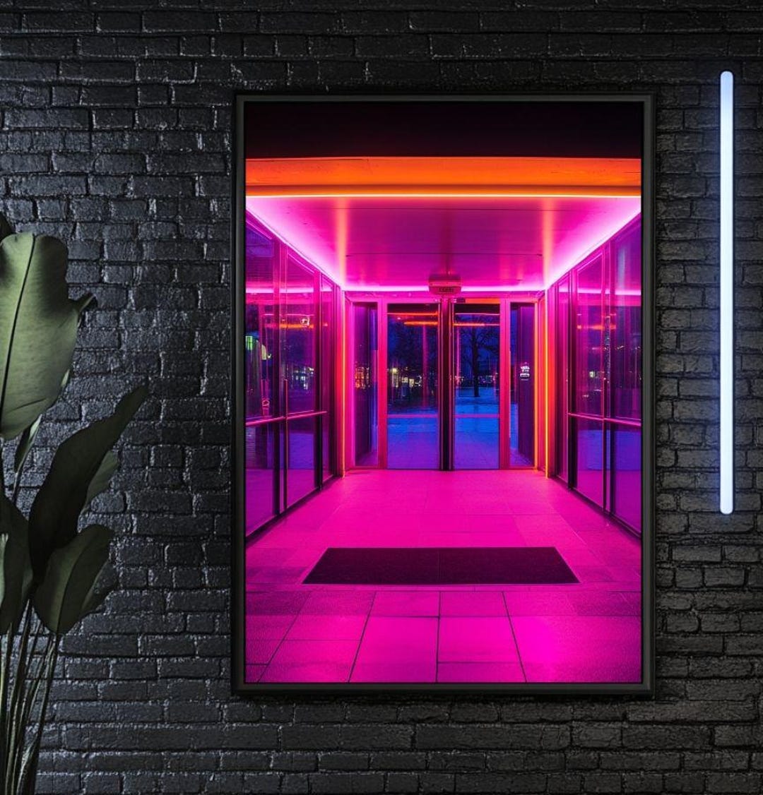 Liminal Spaces Poster Art Neon Noir Street Photography - Etsy