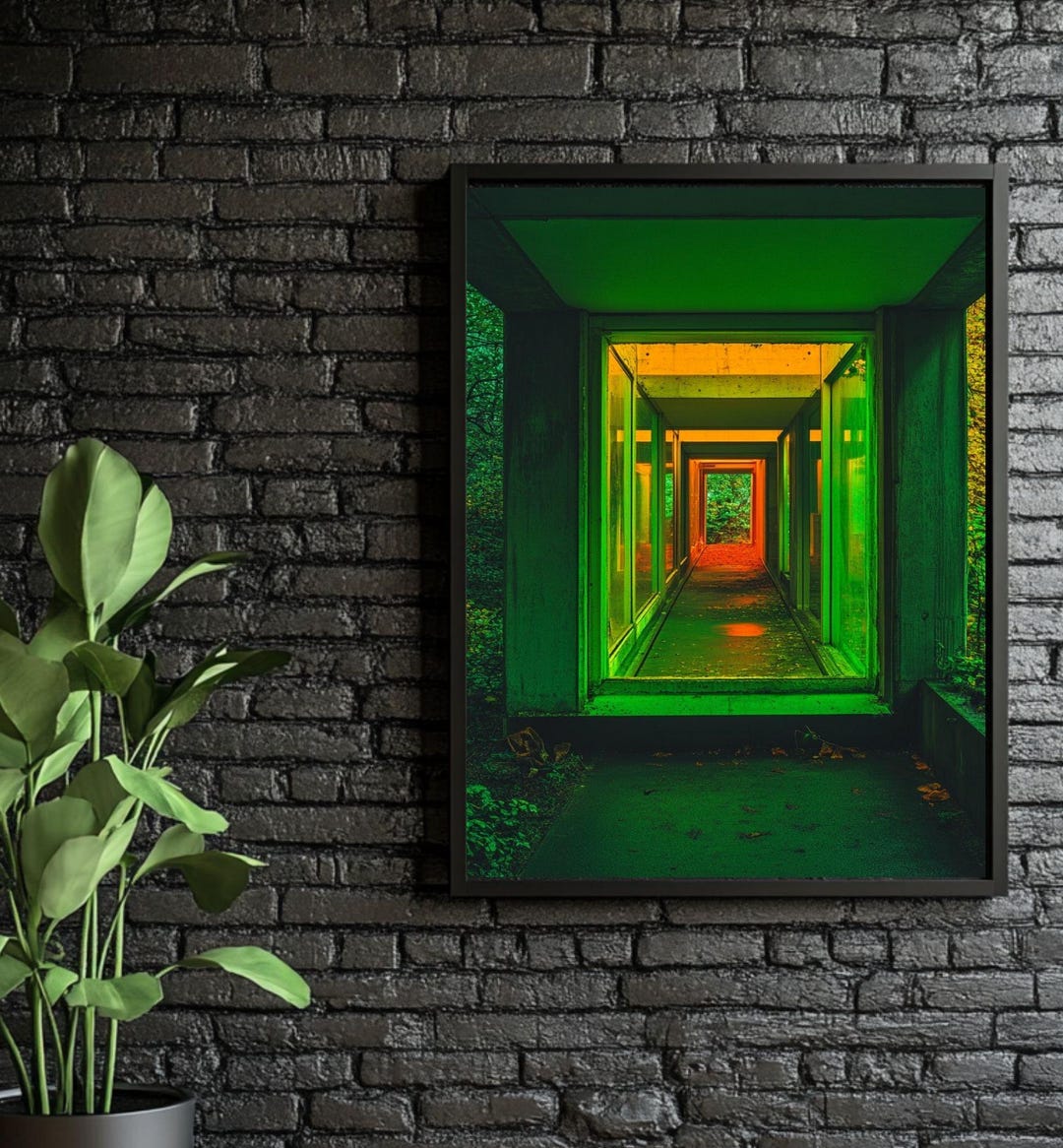Liminal Spaces Poster Art Neon Noir Street Photography - Etsy