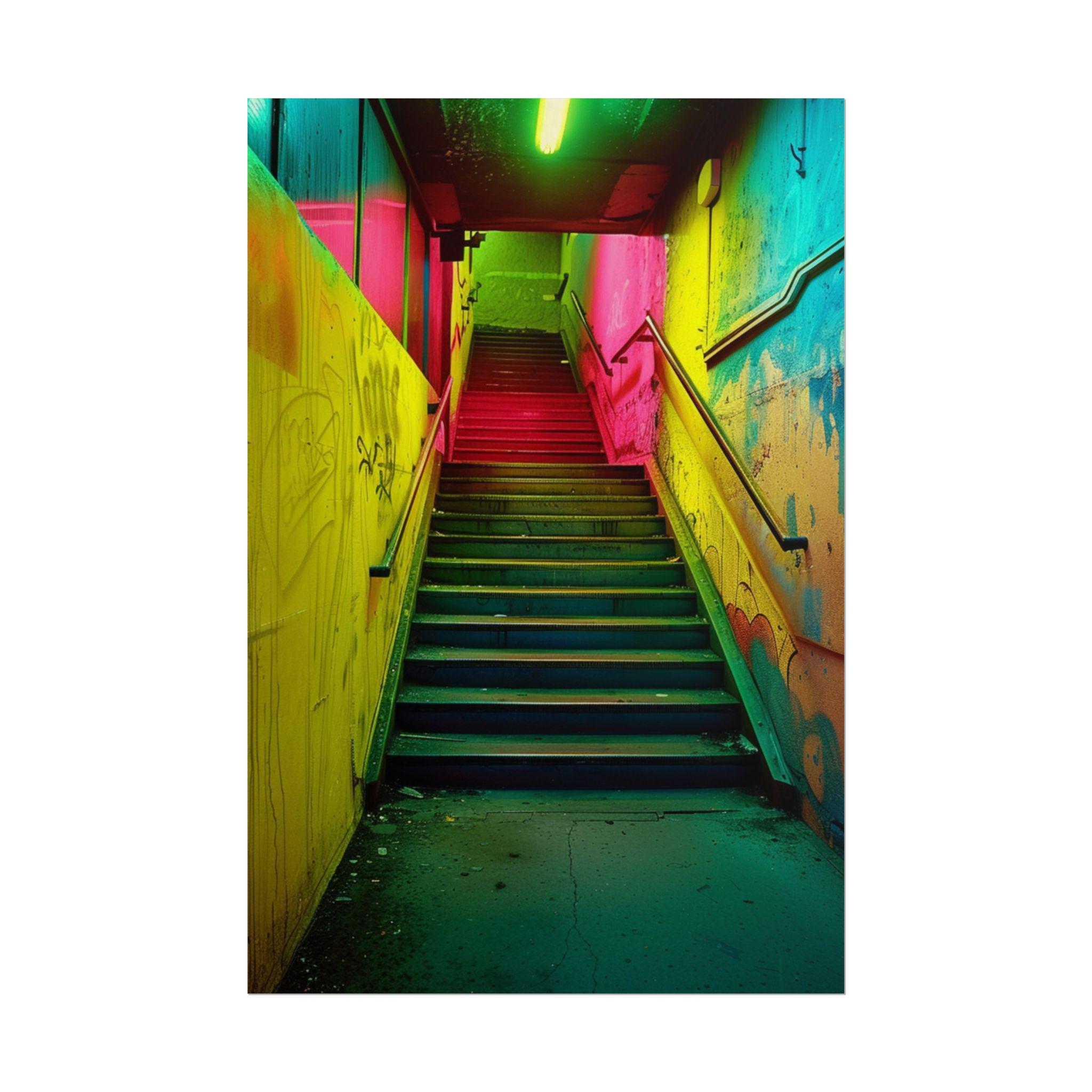 Liminal Spaces Poster Art Neon Noir Street Photography - Etsy