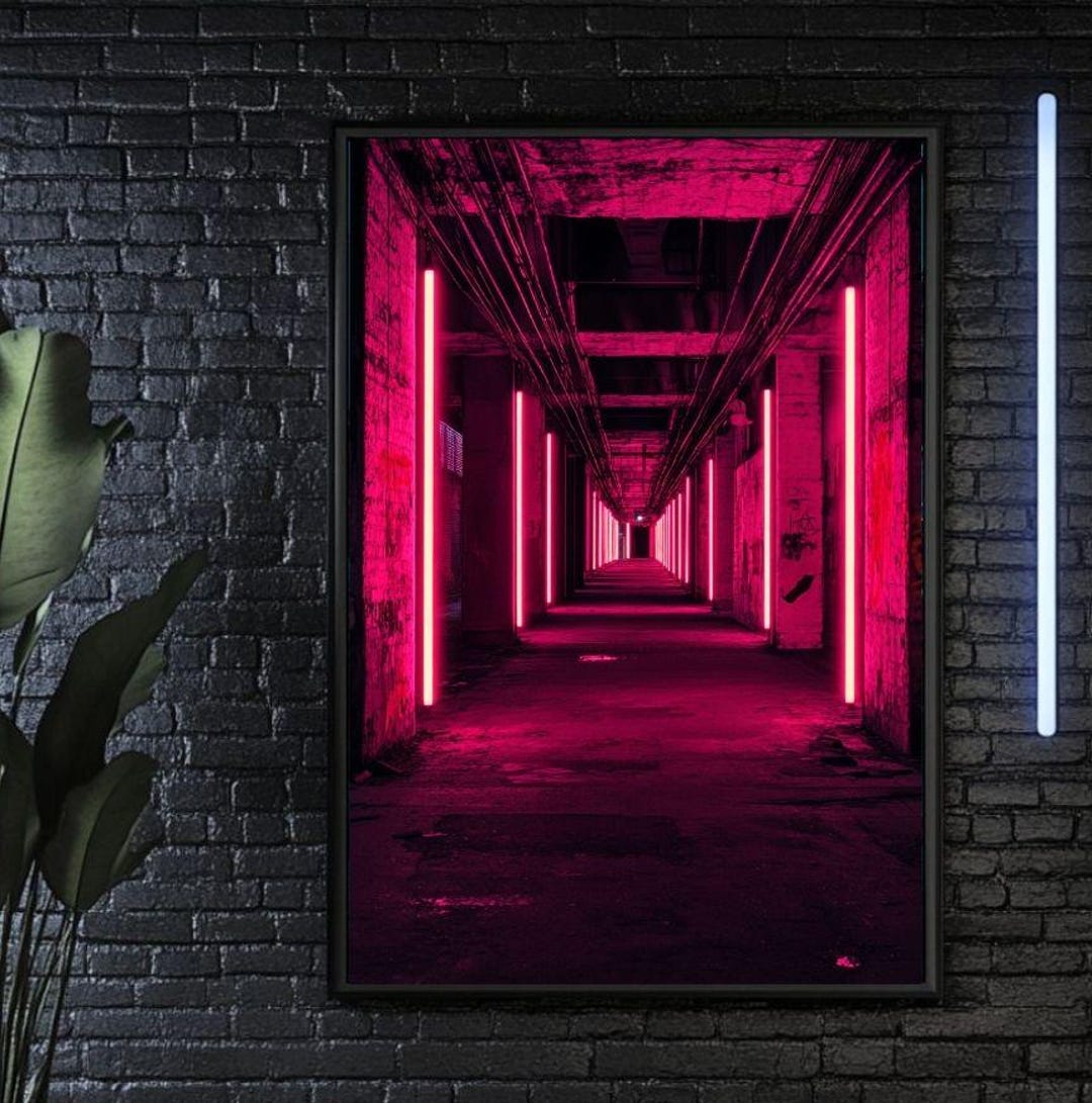 Liminal Spaces Poster Art Neon Noir Street Photography - Etsy