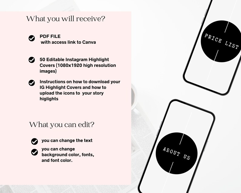 Black and White Instagram Highlight Covers, Black Instagram Icons ...