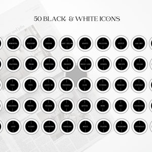 Black and White Instagram Highlight Covers, Black Instagram Icons ...