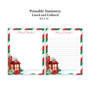 Christmas Printable Stationery, Writing Paper, Stationery, Journal ...