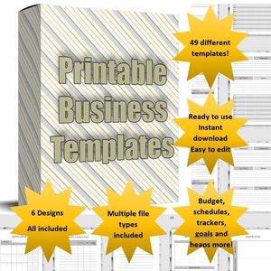 Printable Business Templates - Etsy