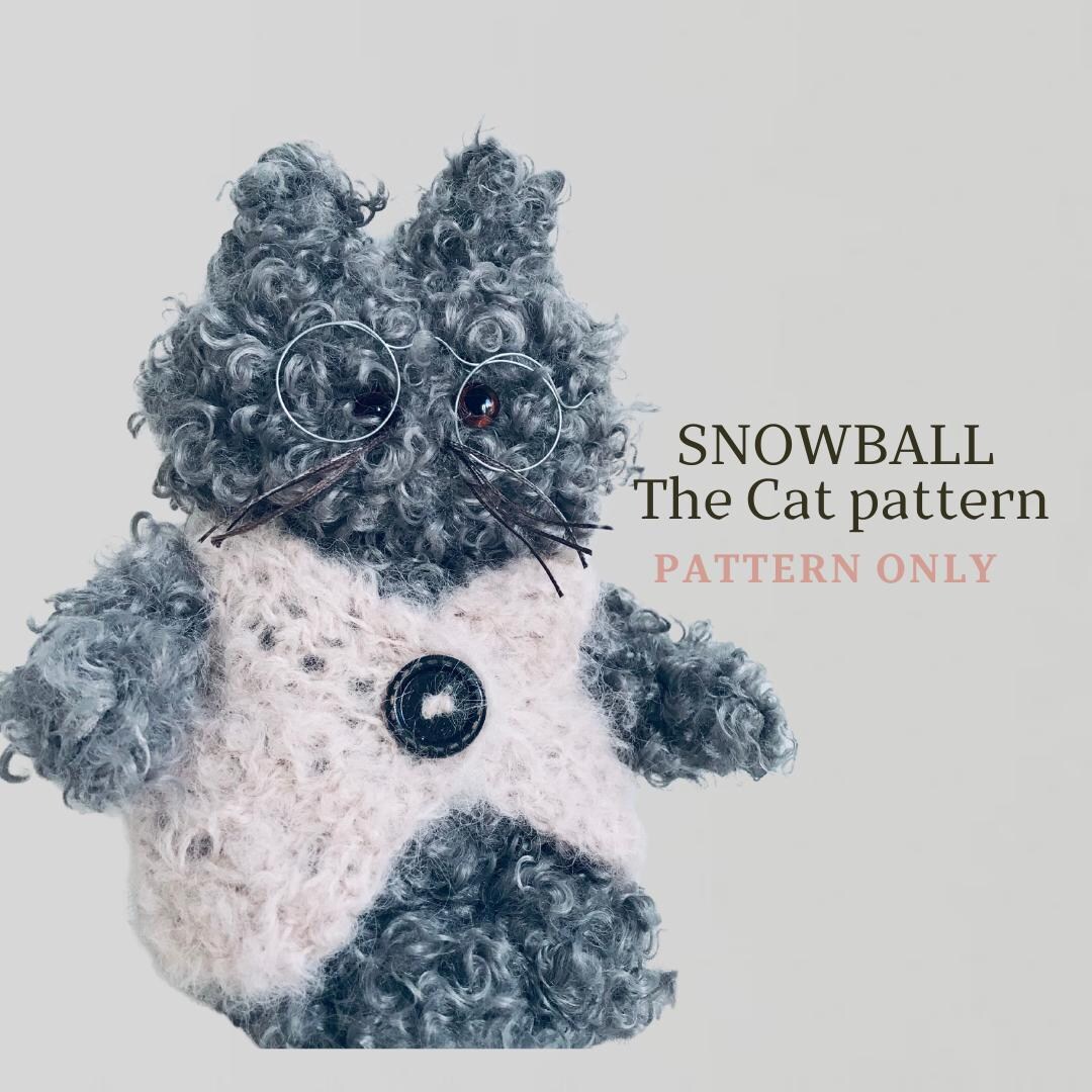 Snowball the Cat Pattern - Etsy