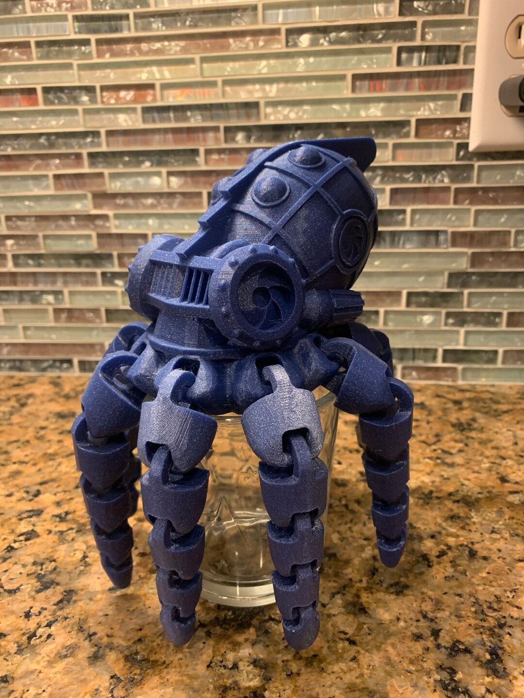 3D Printed Steampunk Octopus, 3D Printed, Custom Color, Articulate ...
