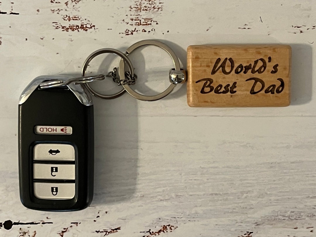 World’s Best Dad Keychain, World’s Best Dad, Best Dad, World’s Best ...