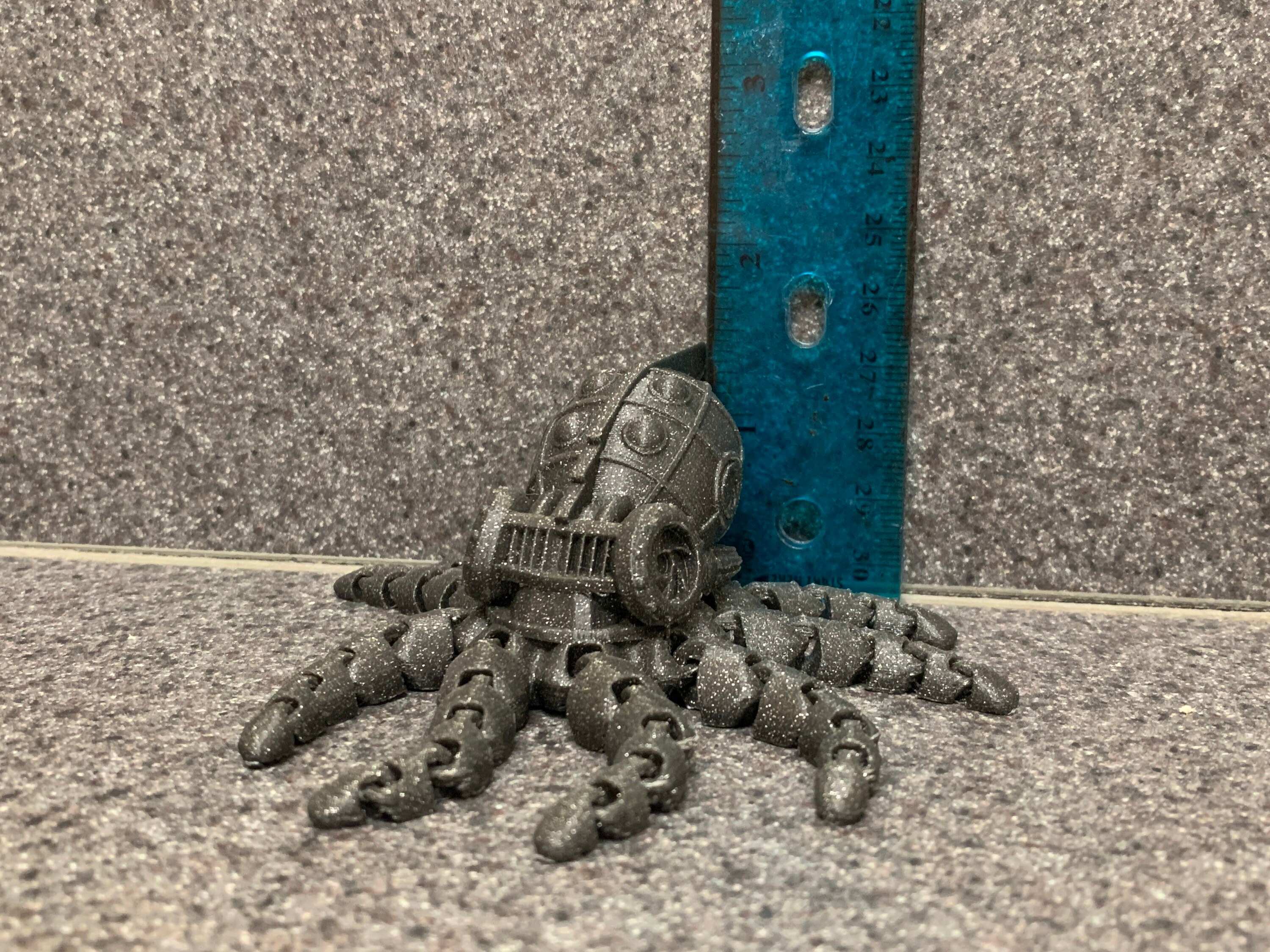 3D Printed Steampunk Octopus, 3D Printed, Custom Color, Articulate ...