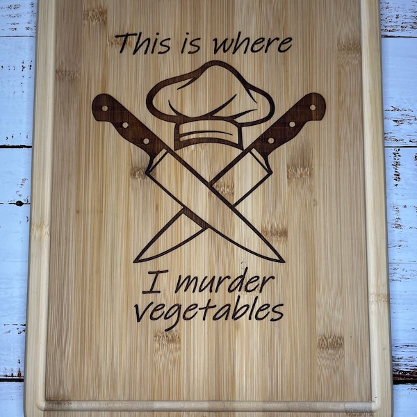 Murder Vegetable Board - Etsy