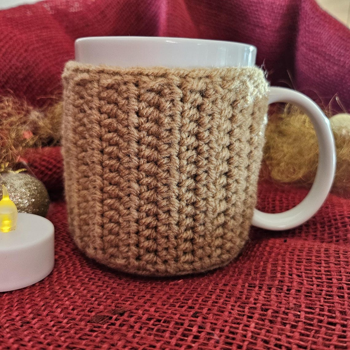 Mug Cozy Crochet Pattern (PDF) – Beginner-friendly Cup Sleeve for Hot ...