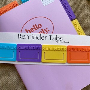 Reminder Tabs, Organise Work, School Work, Documents, Document Tracker ...