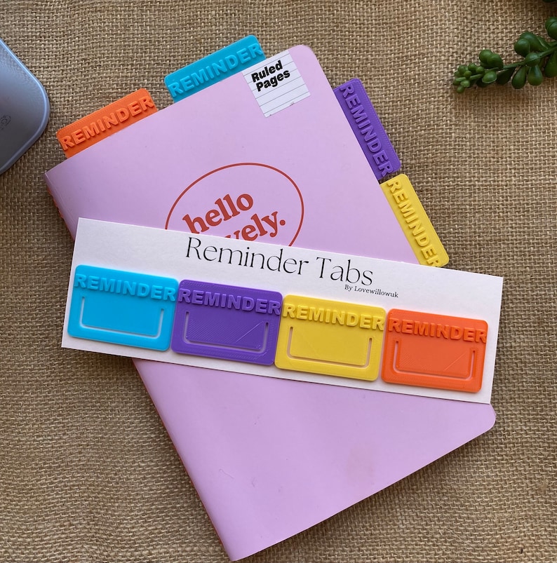 Reminder Tabs, Organise Work, School Work, Documents, Document Tracker ...