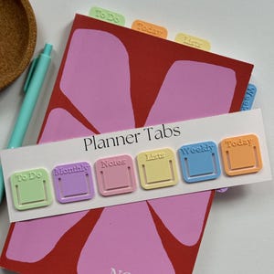 Pastel Planner Tabs | Bookmark Clips | Student Stationery Gift ...