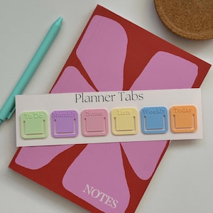 Pastel Planner Tabs, Page Markers, Index Tabs, Page Markers, Stationary ...