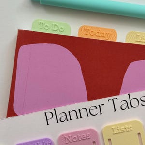 Pastel Planner Tabs, Page Markers, Index Tabs, Page Markers, Stationary ...