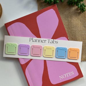 Pastel Planner Tabs, Page Markers, Index Tabs, Page Markers, Stationary ...