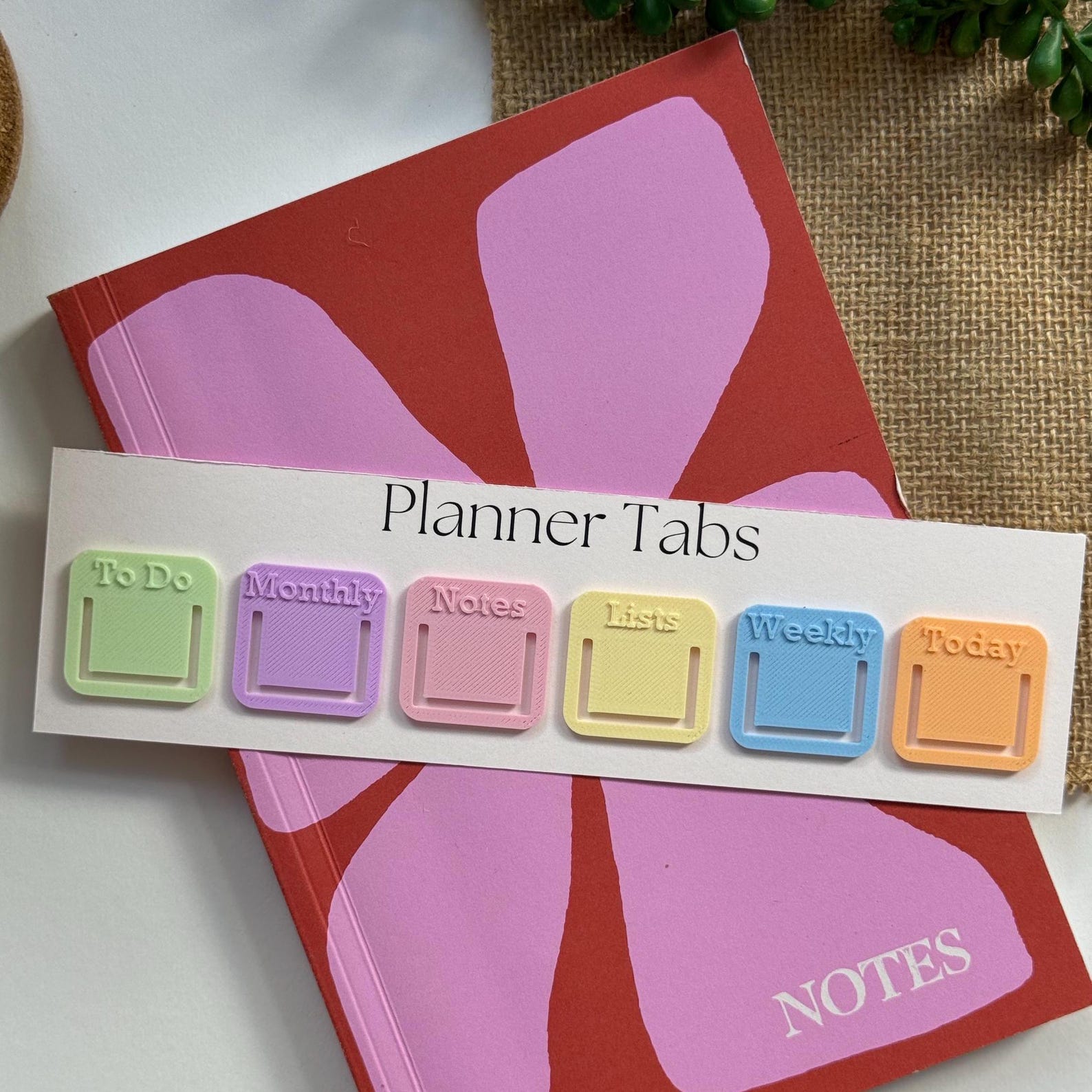 Pastel Planner Tabs | Bookmark Clips | Student Stationery Gift ...