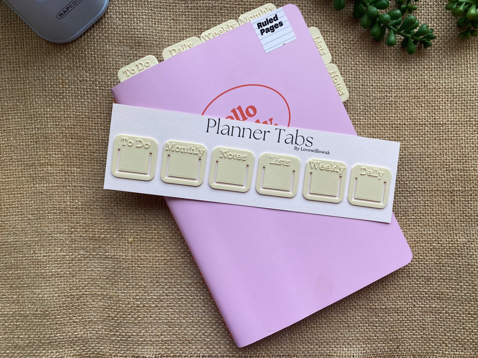 Planner Tabs Bookmarks Index Tabs Page Markers Stationary - Etsy