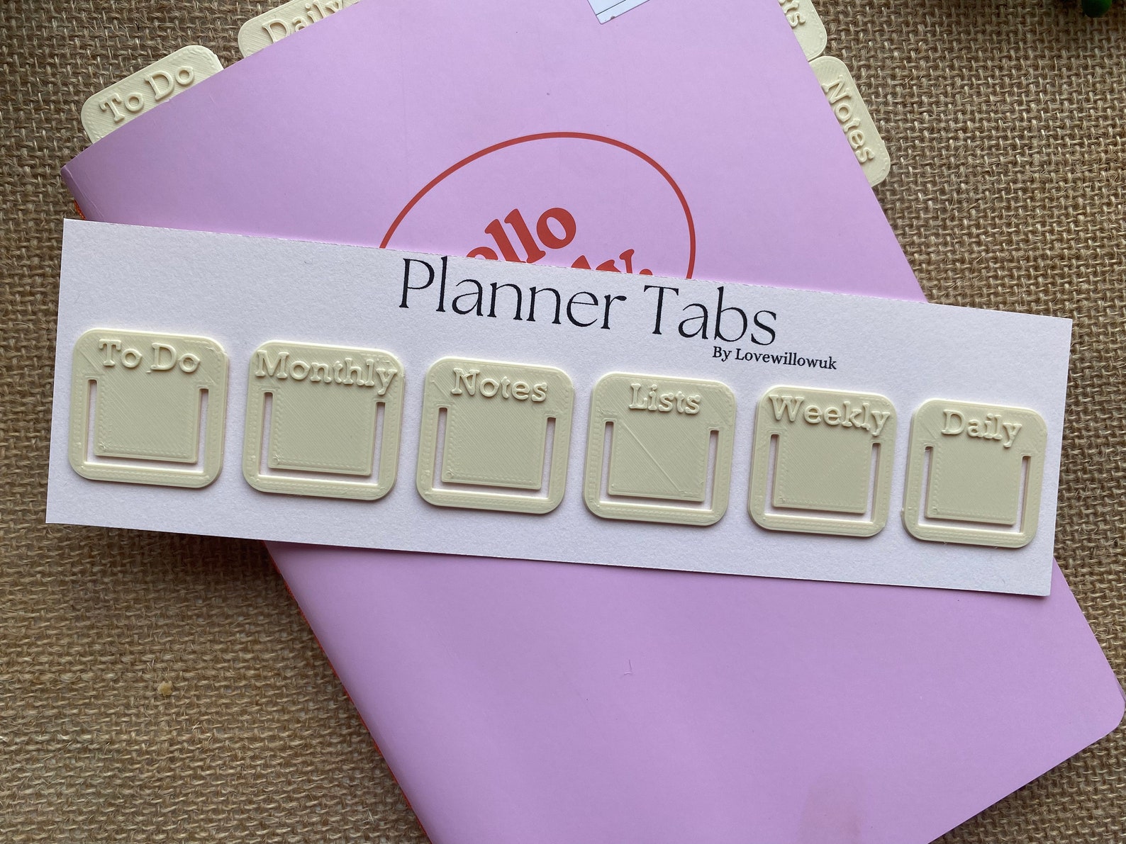 Planner Tabs Bookmarks Index Tabs Page Markers Stationary - Etsy