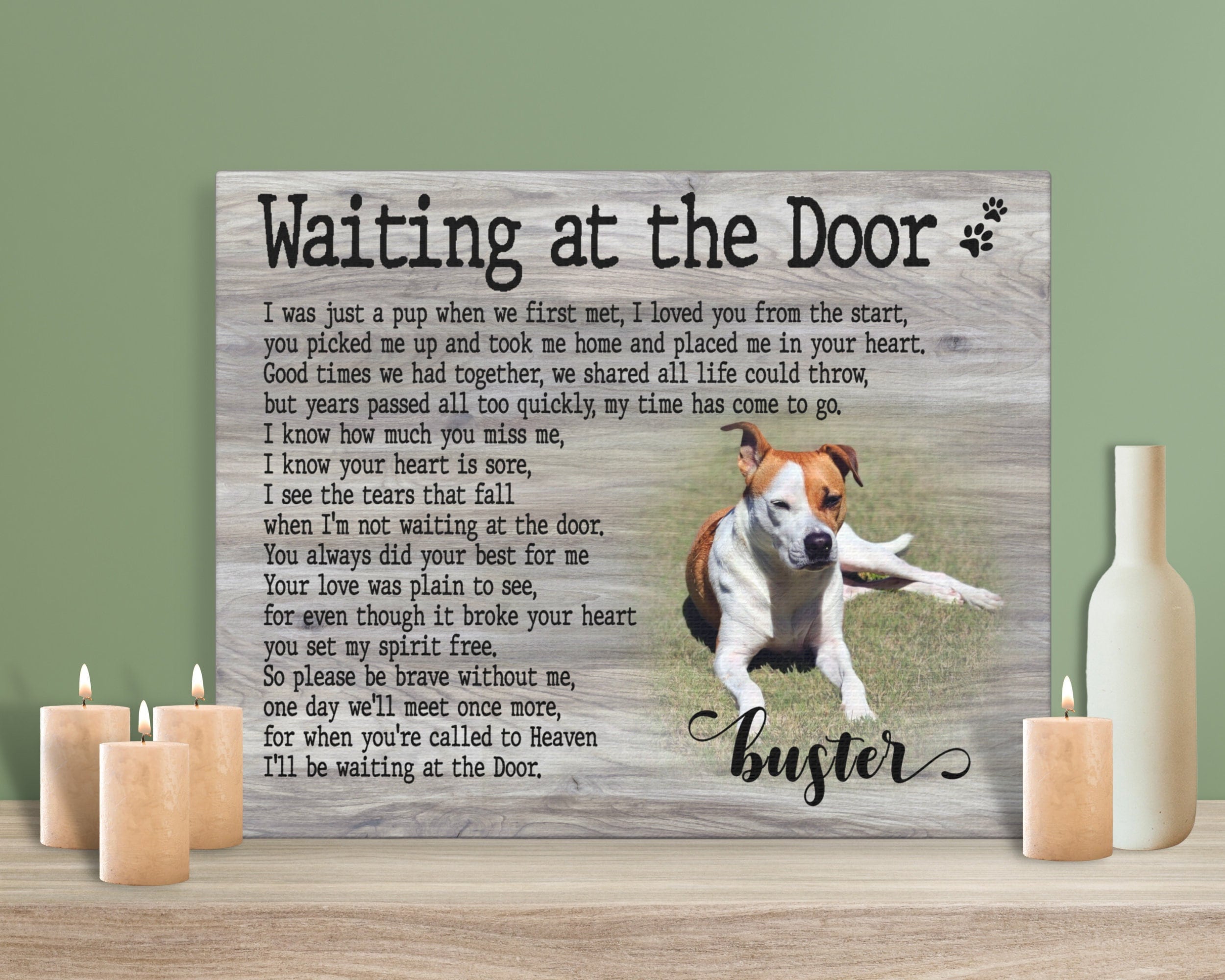 Dog Memorial Gifts W Photo Pet Memorial Gift Pet Loss Etsy Dog Memorial Gifts W Photo Pet Memorial Gift Pet Loss Etsy