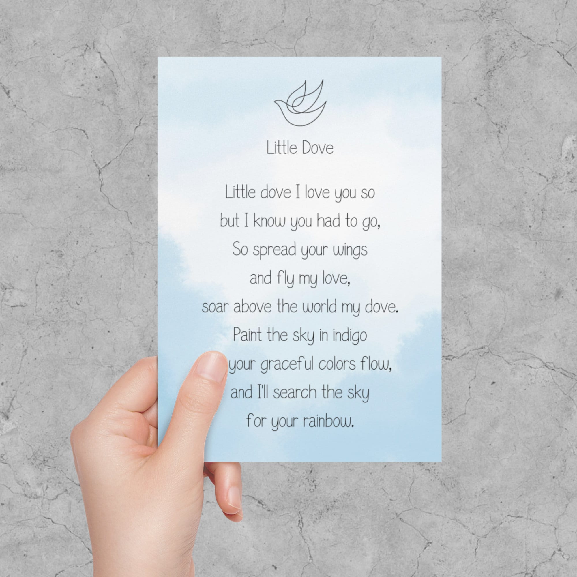 Printable Memorial Poem Loss of Child Gift Baby Loss - Etsy