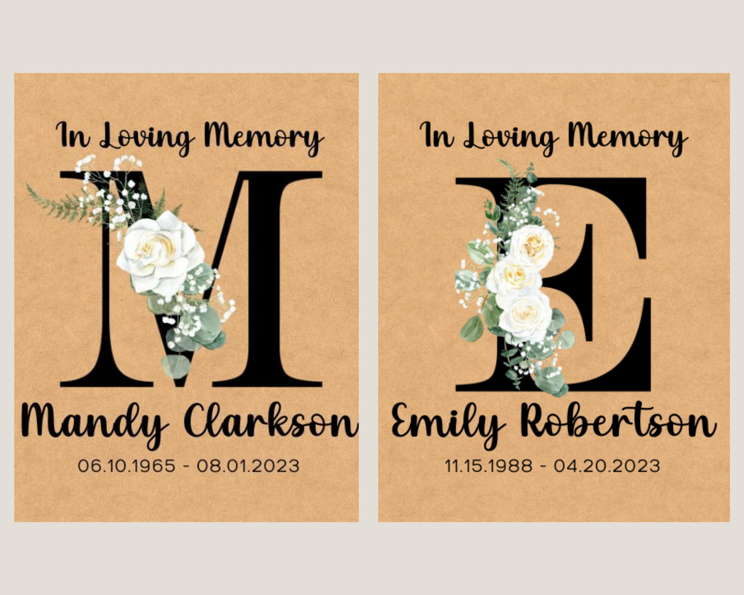 In Loving Memory Memorial Candle Custom Candle Funeral - Etsy