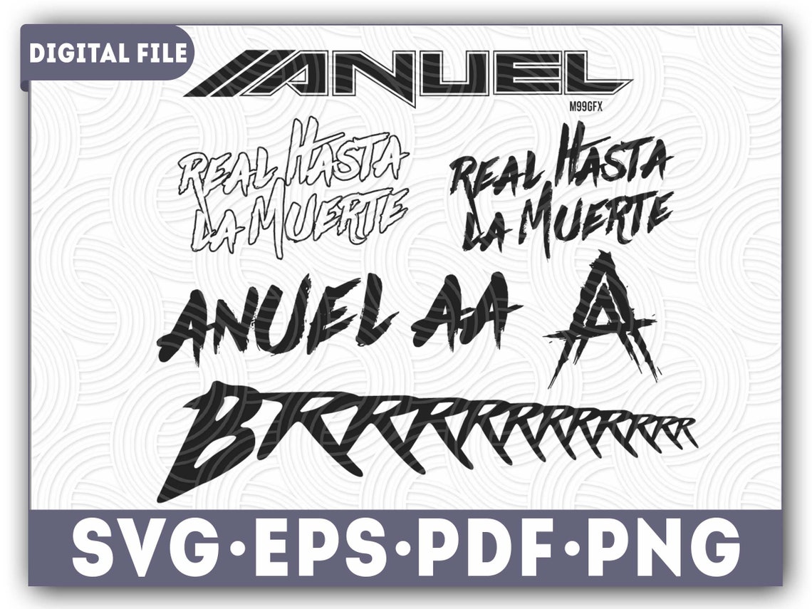 Anuel AA, Logo Anuel, Anuel SVG, Png, Eps, Cartoon Art Craft Shirt ...