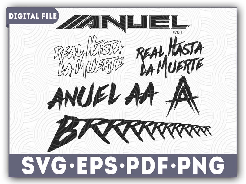 Anuel AA, logo anuel, Anuel SVG, png, eps, camisa artesanal de arte de ...